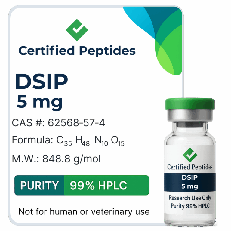DSIP 5mg | High Purity Research Peptide | Certified-PEP