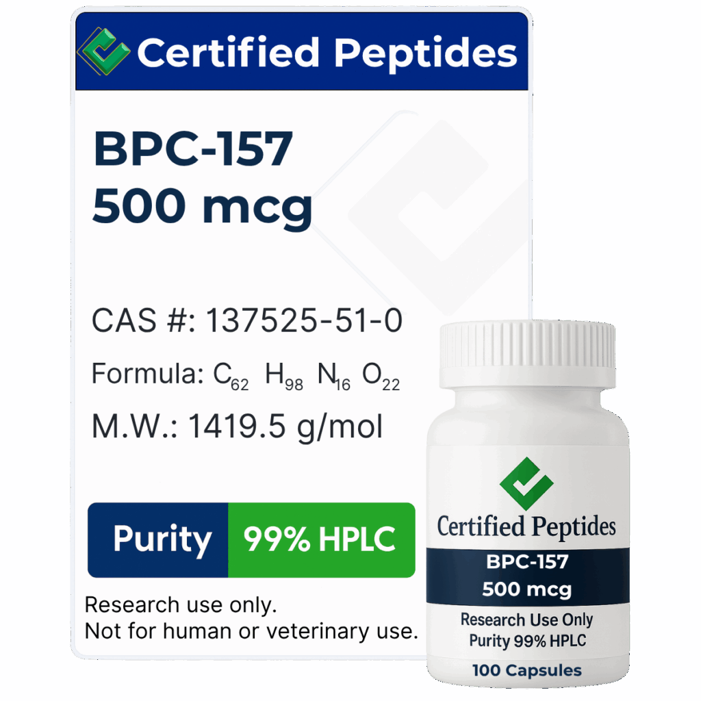 Shop Peptide Capsules | Certified-PEP High Purity Research Peptides
