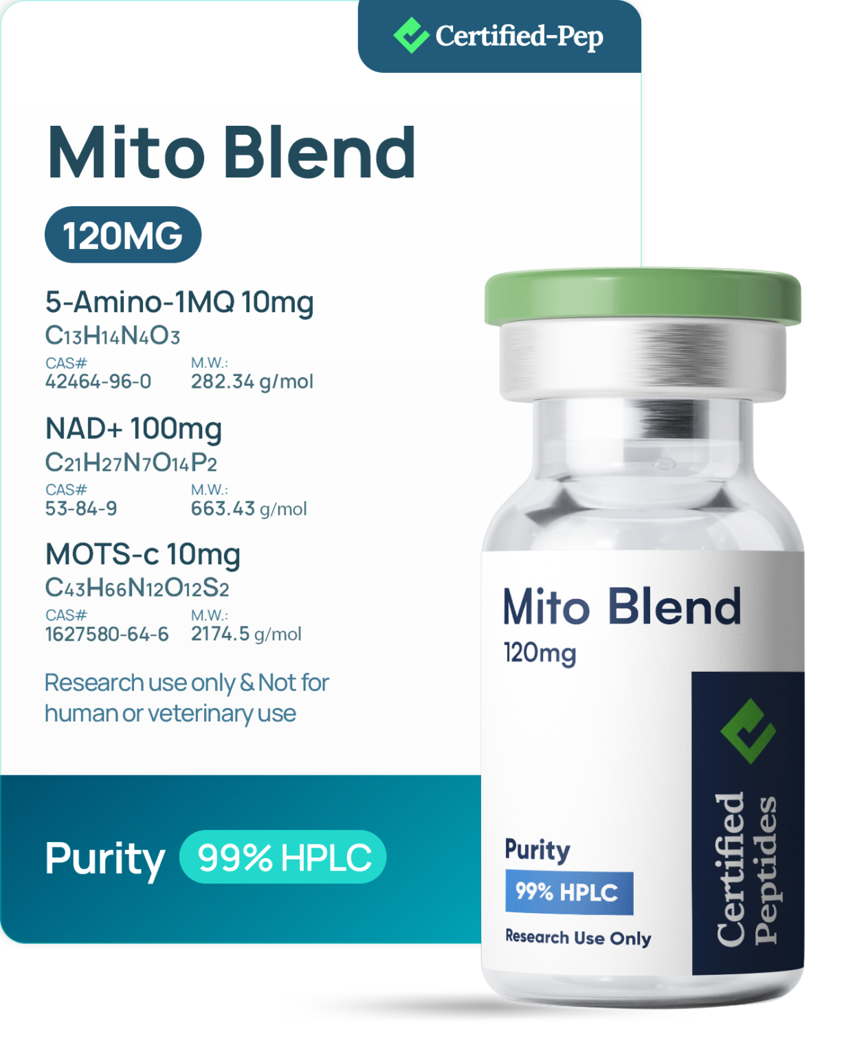 MITO BLEND 120MG - Certified Peptides